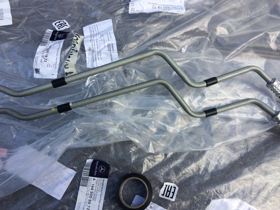 A1645005072 Трубопровод масляный охлажд трансмиссии Mercedes | Запчасти ...