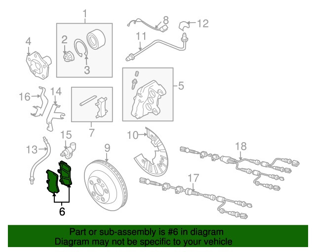 7L0698151H Колодки тормозные VAG | Запчасти на DRIVE2