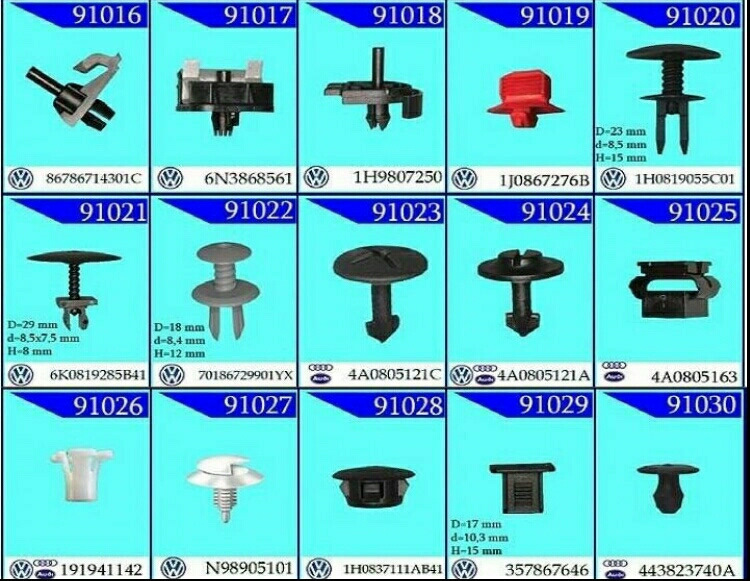 Клипсы VAG — Skoda Octavia A5 Mk2, 1,6 л, 2011 года | расходники | DRIVE2