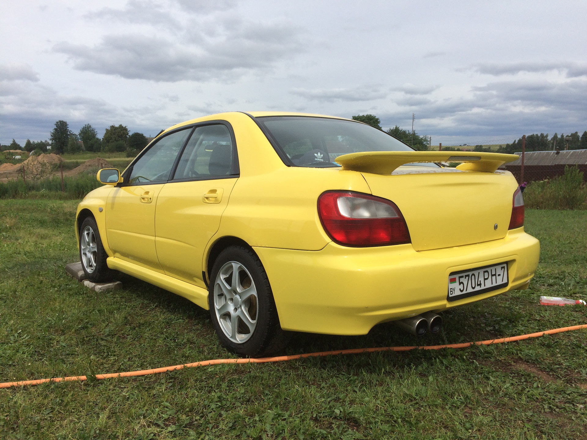 Бампер и фары от ''коня'' — Subaru Impreza WRX (GD, GG), 2 л, 2002 года | кузовной ремонт | DRIVE2