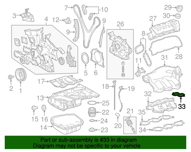 1717631040 Прокладка впускного коллектора Toyota Alphard 2008-2014 ...