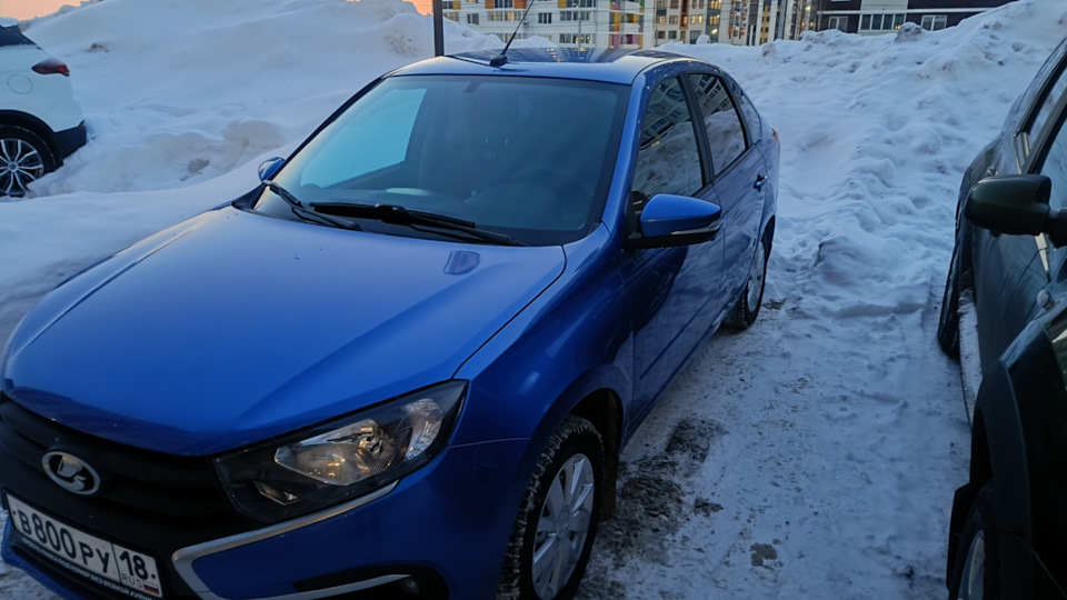 Атермалка синяя — Lada Гранта Лифтбек (2G), 1,6 л, 2022 года | стайлинг | DRIVE2