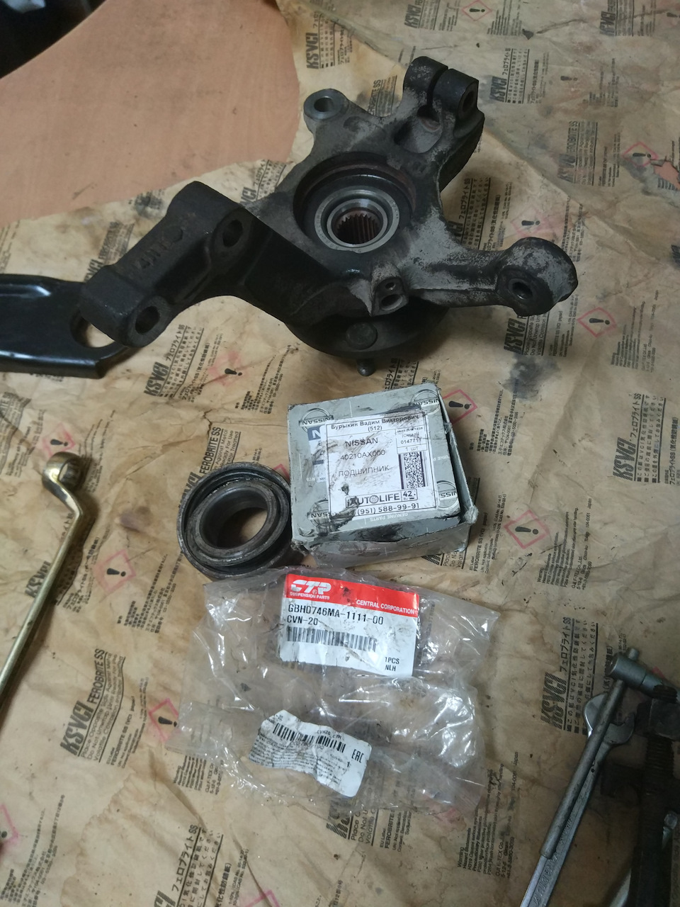 40210AX000 Подшипник ступицы переднего колеса с авс NISSAN INFINITI ...