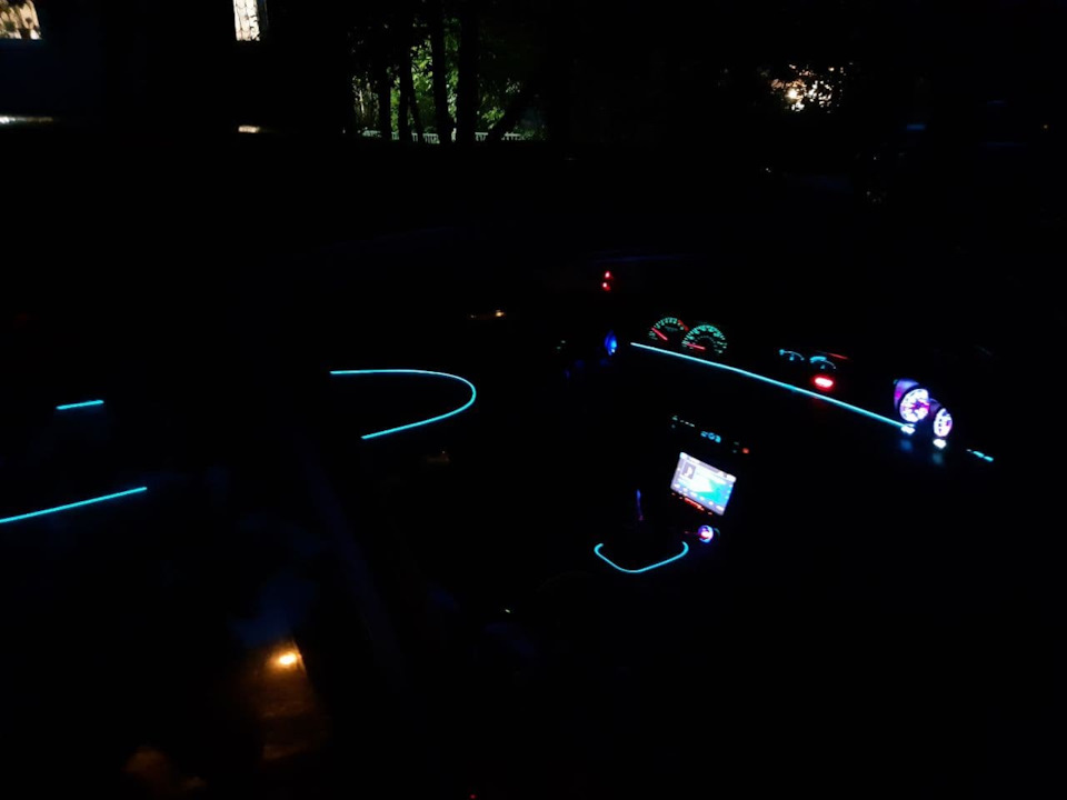 НЕОН в салон (неоновая подсветка в интерьере Люды) — Honda Prelude (BA8 ...