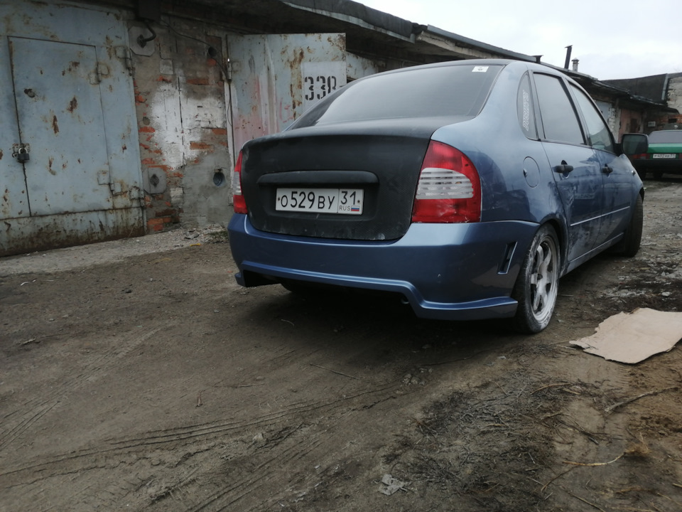 Задний бампер TMS на Калину Седан. — Lada Калина седан, 1,6 л, 2007 ...