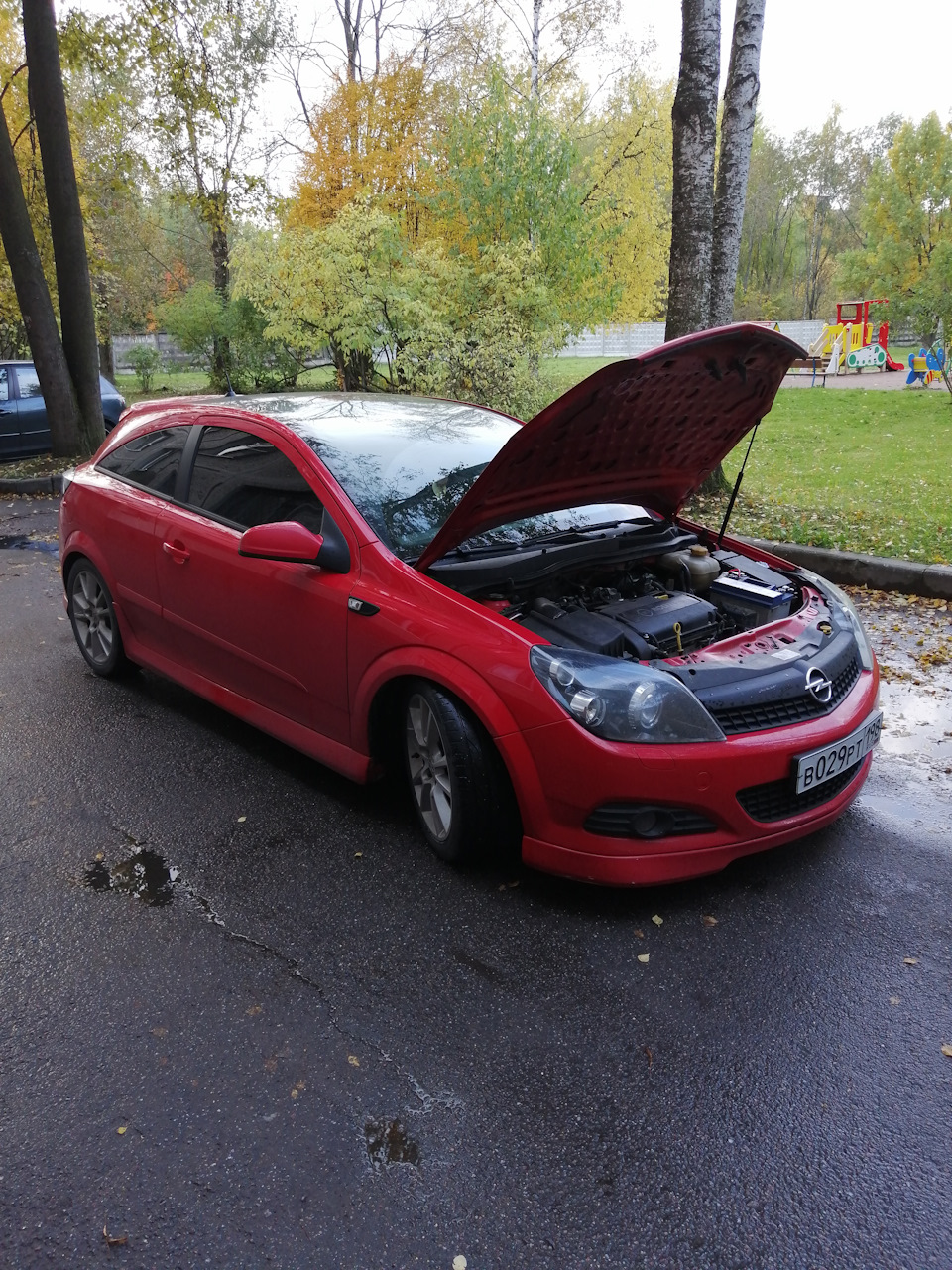 Антихром, фары #4 — Opel Astra H GTC, 1,8 л, 2008 года | тюнинг | DRIVE2
