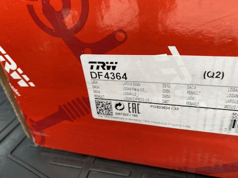 DF4364 Тормозной диск для NISSAN (DFAC), DACIA, NISSAN, LADA, RENAULT ...