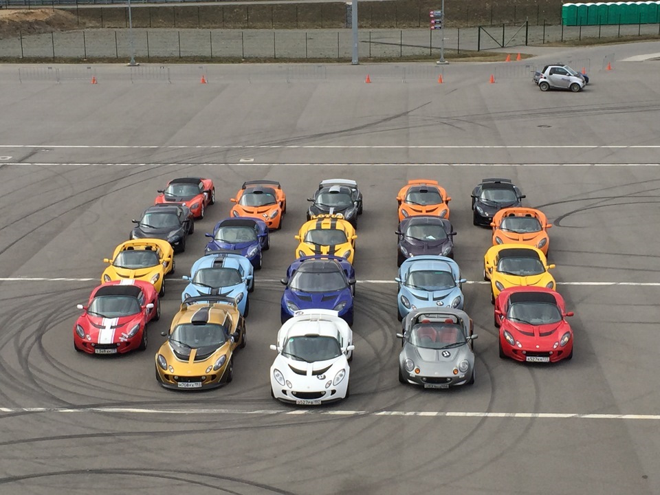 Lotus Club of Moscow — открытие сезона на МРВ — Lotus Exige, 1,8 л ...
