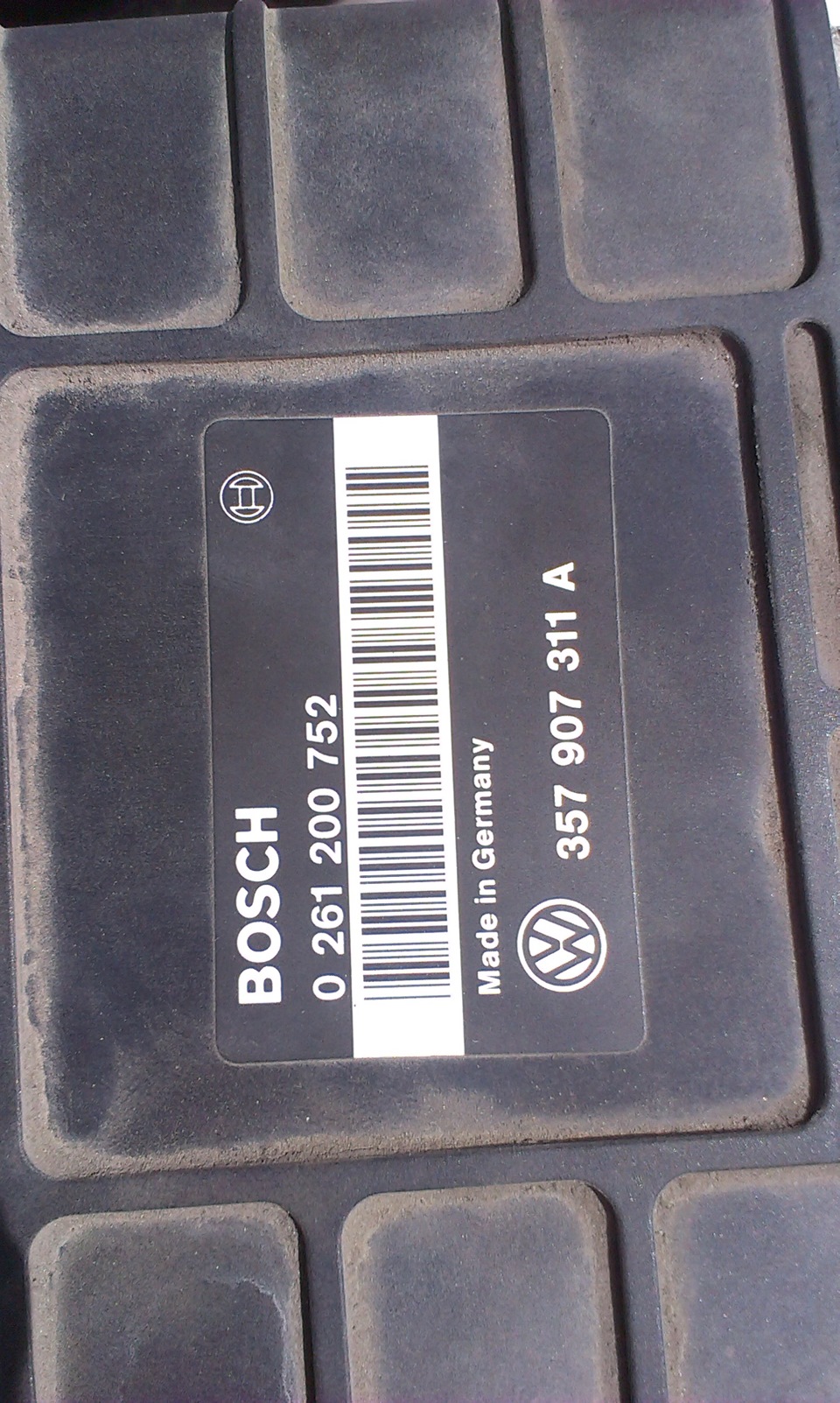 0261200752 Б/У Блок управления двигателем VAG | Запчасти на DRIVE2