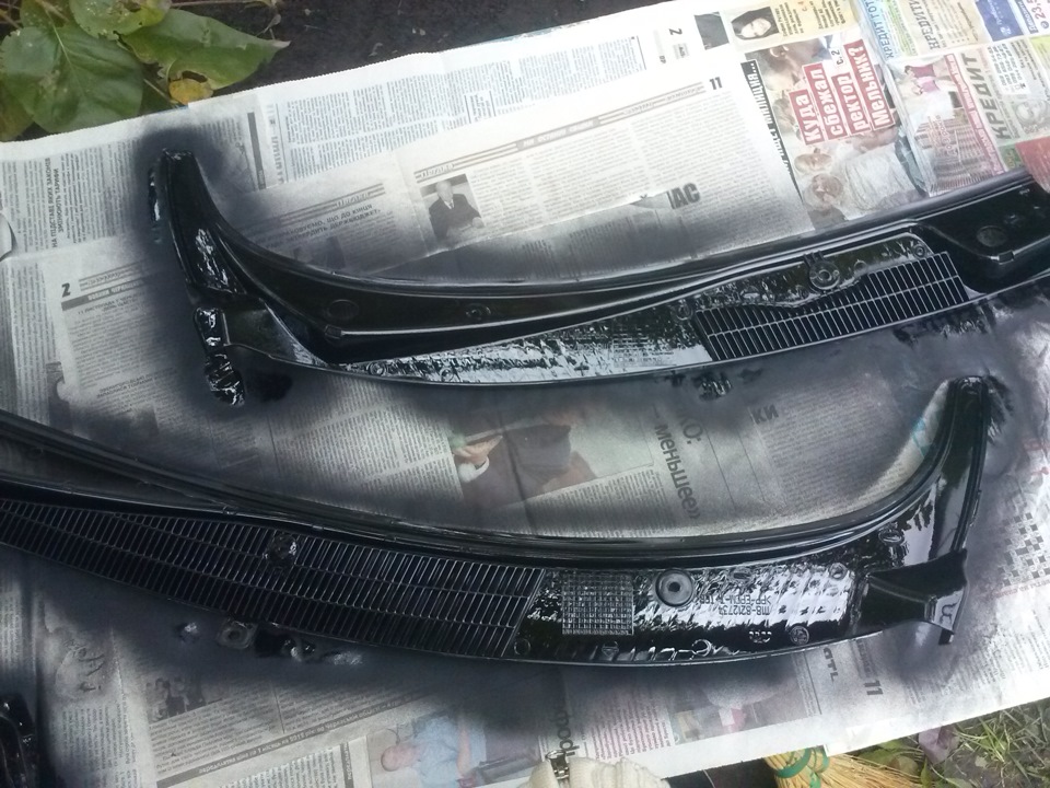 Перекраска деталей и замена воздушного фильтра — Lada Калина седан, 1,6 ...