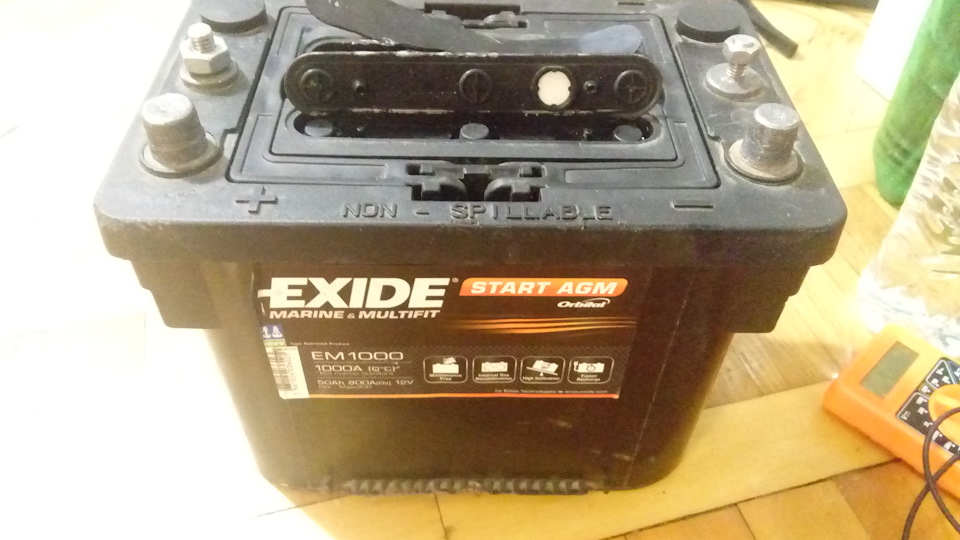 AGM Exide em1000 восстановление — Lada Приора хэтчбек, 1,6 л, 2009 года ...