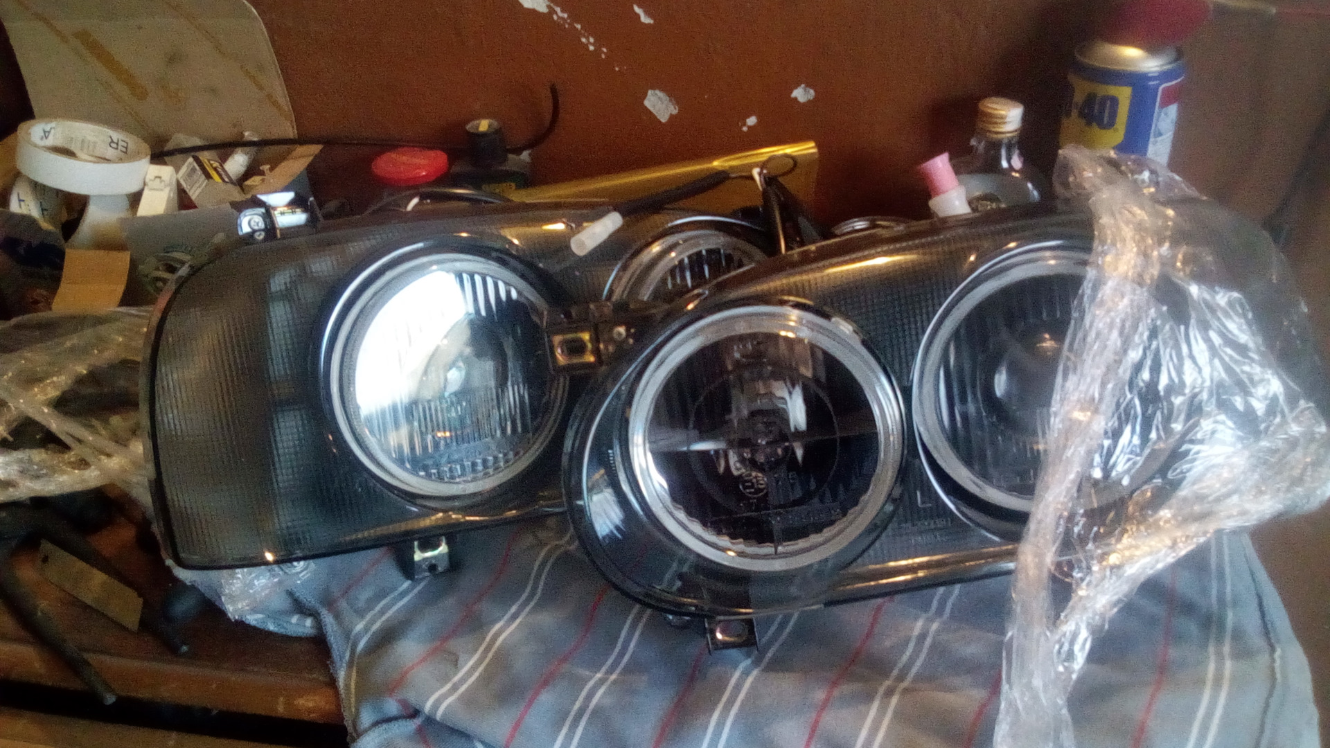 Реплика Hella dual round + легкий её стайлинг — Volkswagen Golf Variant ...