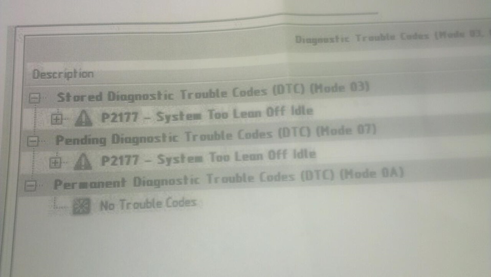 Ошибка P2177 — Volkswagen Touran (1G), 1,4 л, 2010 года | наблюдение ...