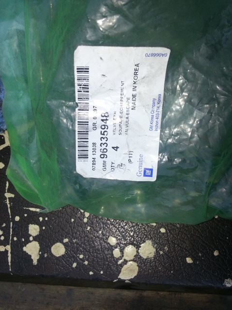 96335948 Клапан (Aveo) впускной 1,4SOHS OSM GM | Запчасти на DRIVE2