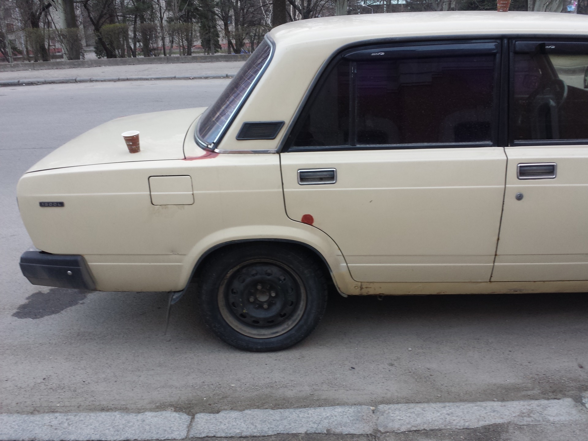 поменял зиму175/65 r13 на лето 185/60 r14 — Lada 2107, 1,5 л, 1983 года ...