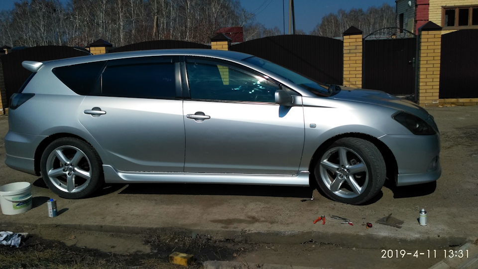 Пороги аля ТРД — Toyota Caldina (241), 1,8 л, 2005 года | стайлинг | DRIVE2