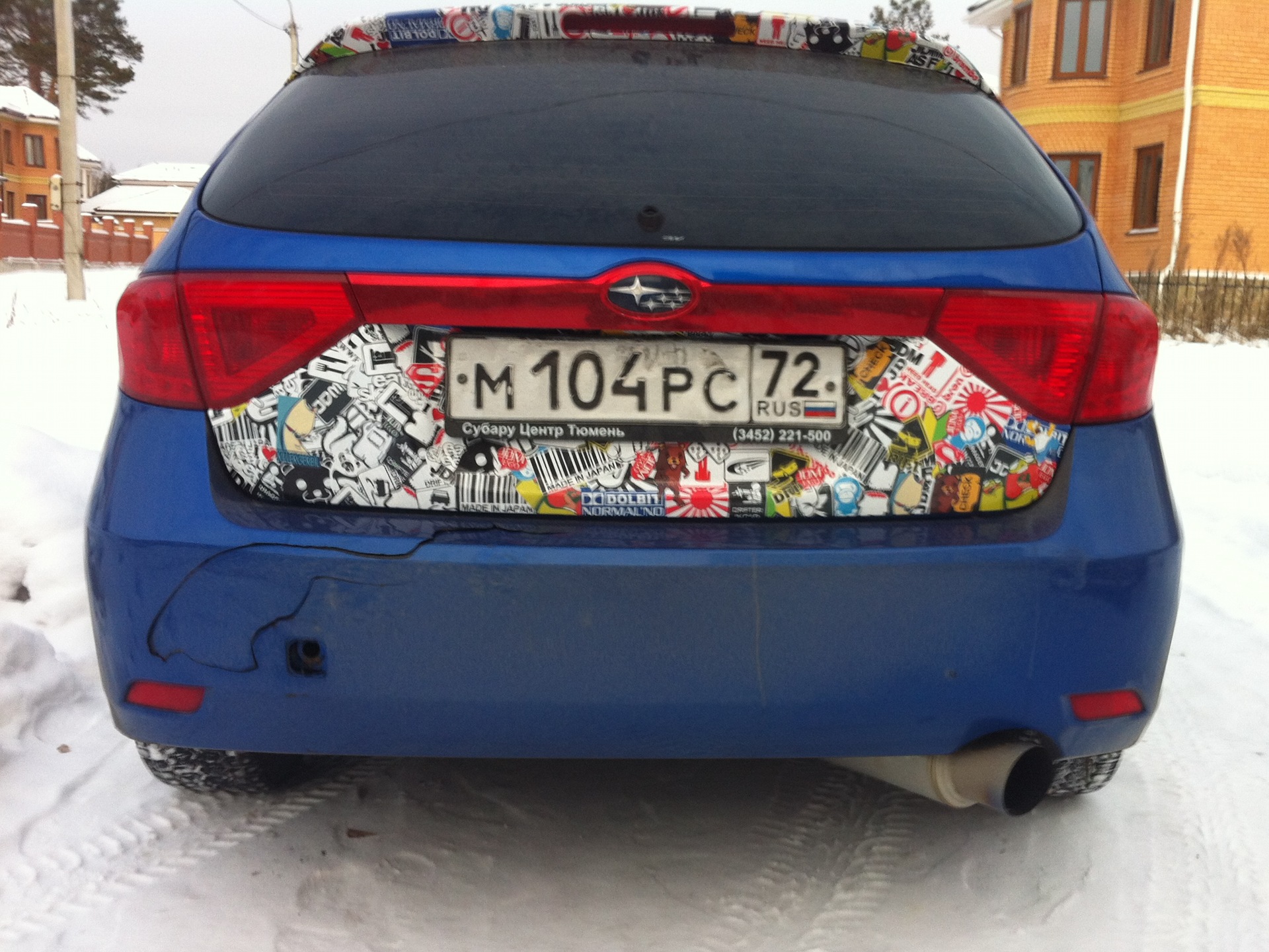 JDM Style (Sticker Bombing) — Subaru Impreza (GE/GH), 2 л, 2007 года ...