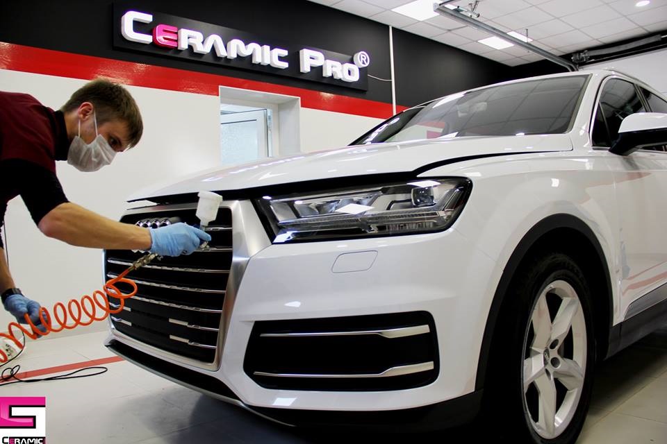 Обработка Audi Q7 защитными составами Ceramic Pro — CeramicPro на DRIVE2