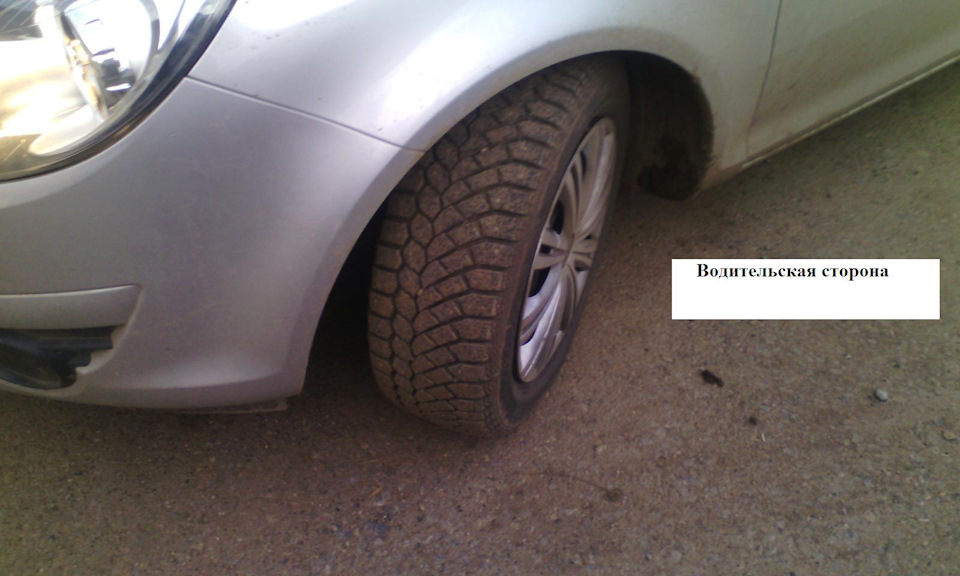 Ассиметричные шины Гиславед Норд Фрост 200 — Opel Corsa D, 1,3 л, 2010 ...