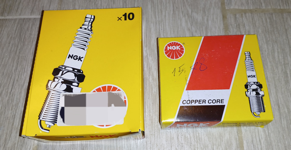 Визуальное сравнение свечей зажигания NGK LZKR6B-10E (1578) японского и ...