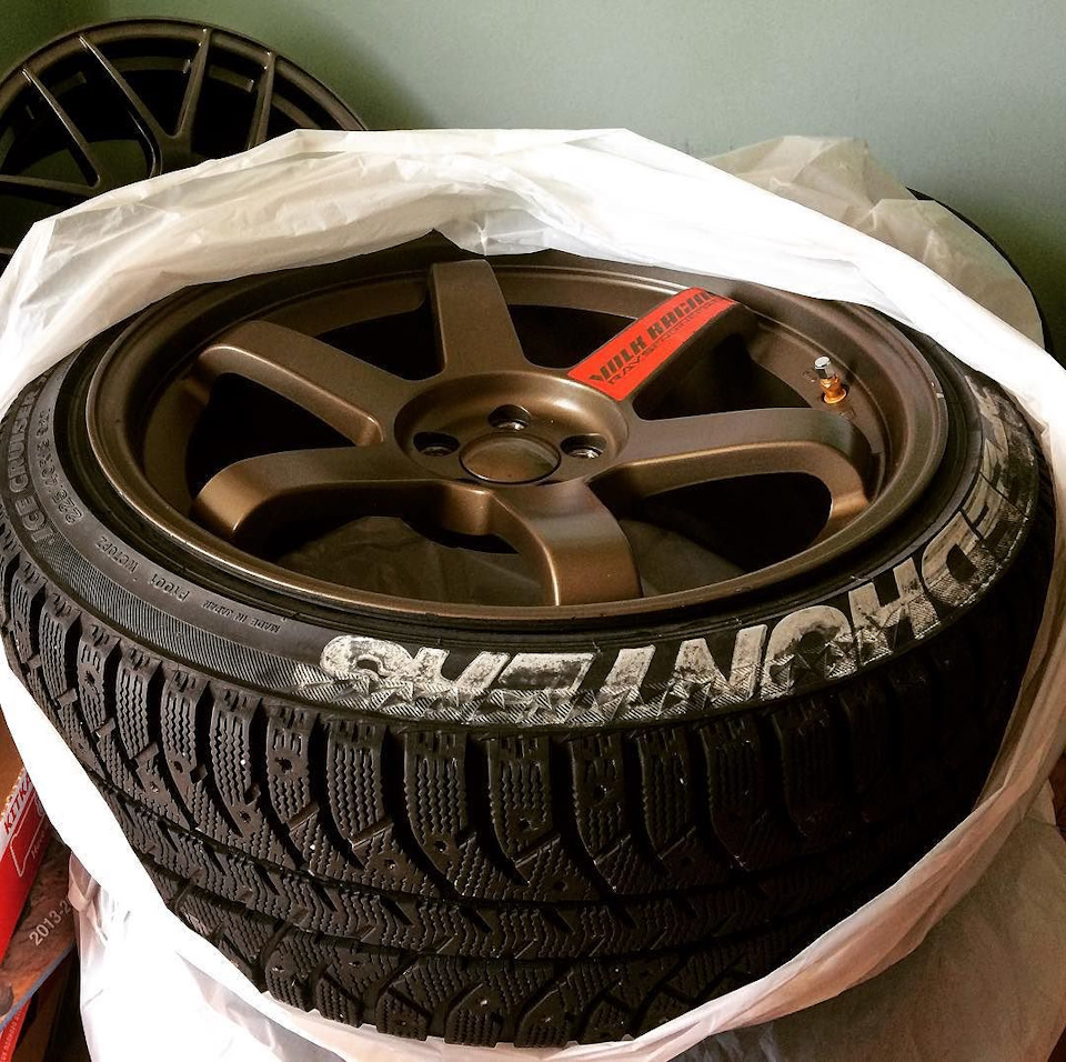 TE37 — Subaru Impreza WRX STI (GD), 2 л, 2004 года | колёсные диски ...