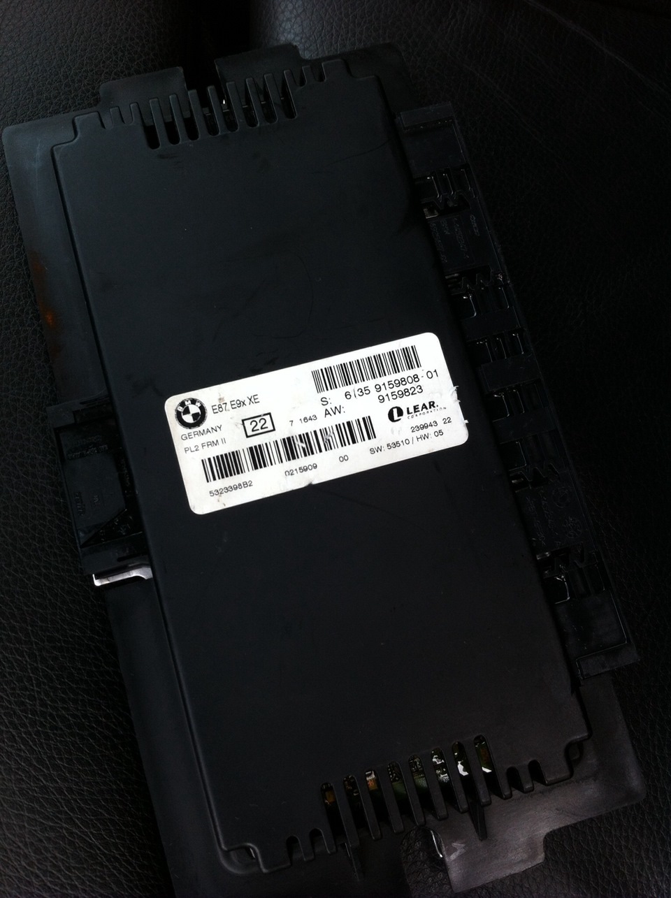 Upgrade FRM до FRM2 — BMW 3 series (E90), 2,5 л., 2005 года ...