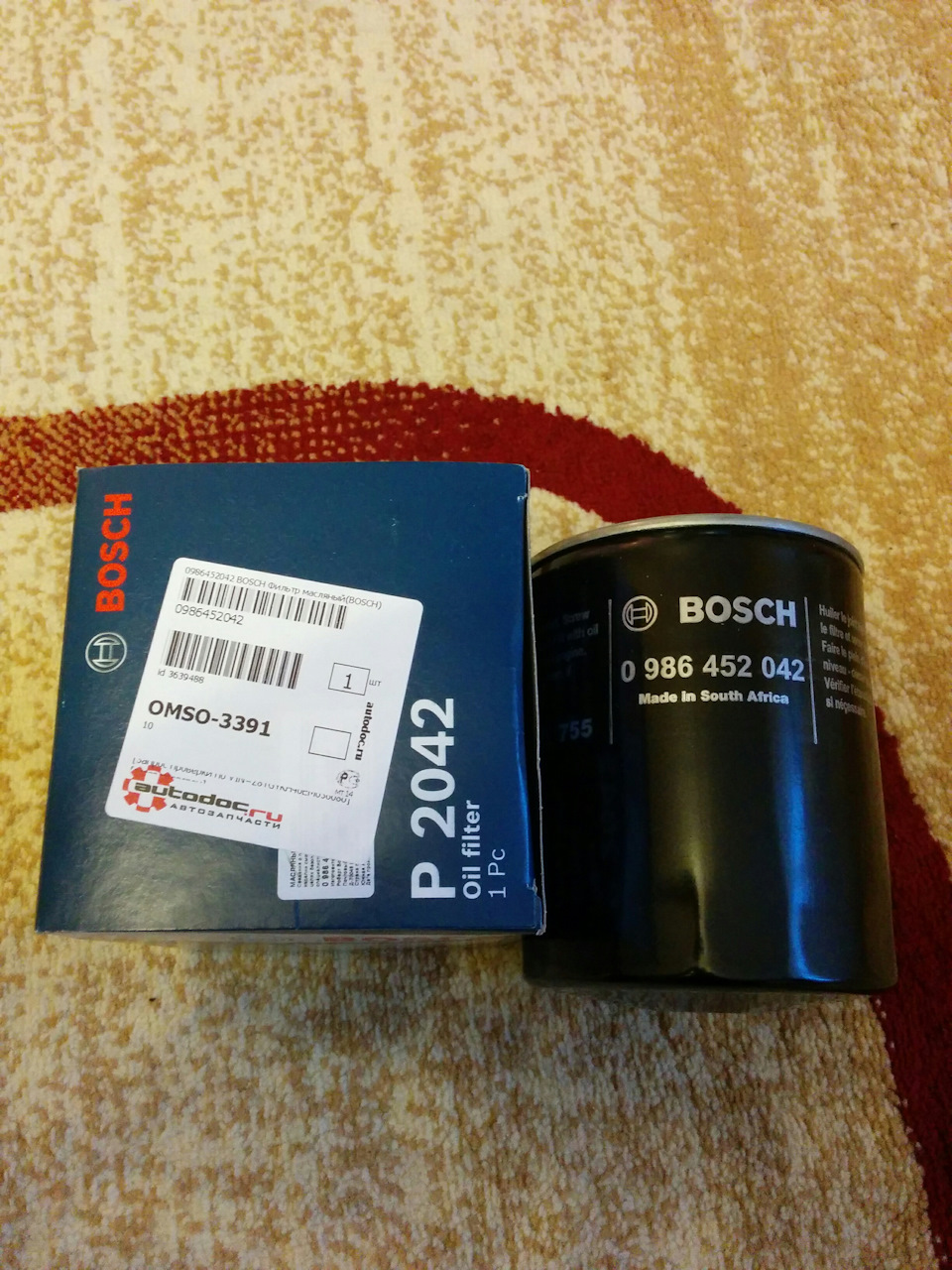 0986452042 Масляный фильтр BOSCH | Запчасти на DRIVE2