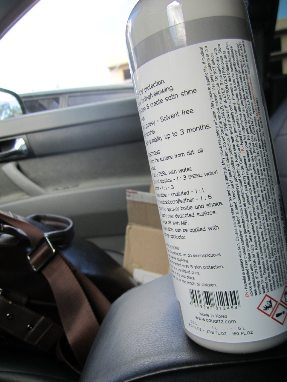 18. Восстановитель пластика от CarPro и премиальный воск Willson PRX — Daewoo Gentra, 1,5 л ...