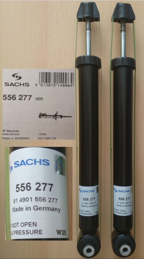 556277 Амортизатор для AUDI, SKODA, VW SACHS | Запчасти на DRIVE2