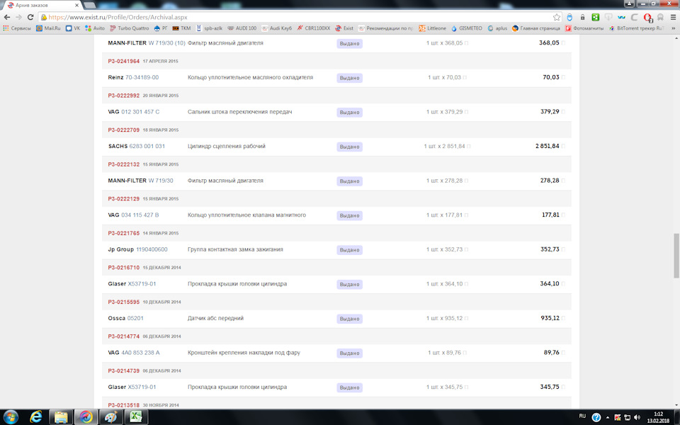 История зч — Audi 100 (C4), 2,8 л., 1993 года | наблюдение | DRIVE2