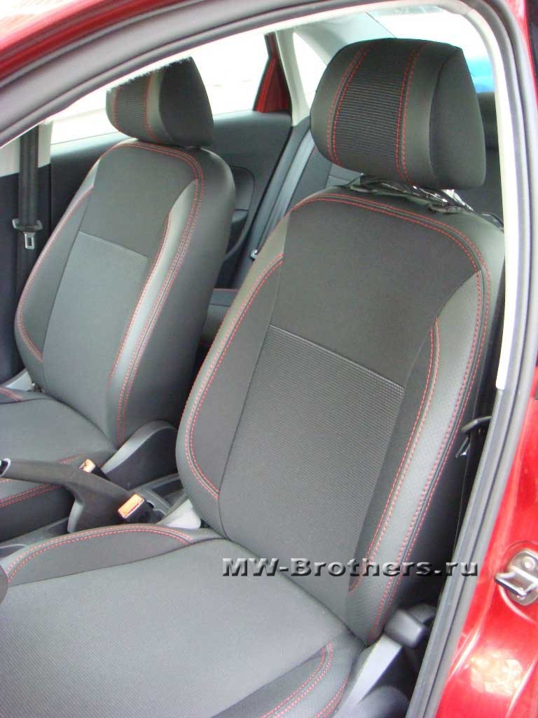 Как вам такие чехлы — Volkswagen Polo Sedan, 1,6 л, 2015 года ...
