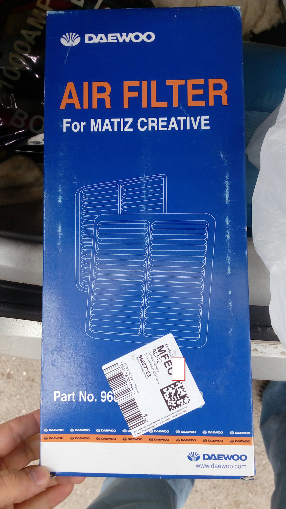 96827723 Фильтр воздушный GM | Запчасти на DRIVE2