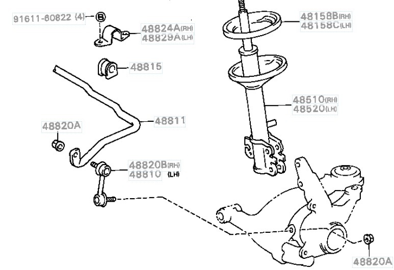 Передняя подвеска. Есть вопросы — Toyota Corona (T190), 2 л, 1995 года ...