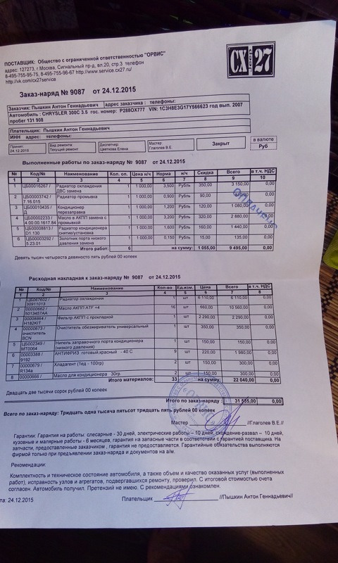 5013457AA МАСЛО ДЛЯ АКПП ATF+4 0.946ML/OIL TRANSMISSION ATF+4 0.946L ...