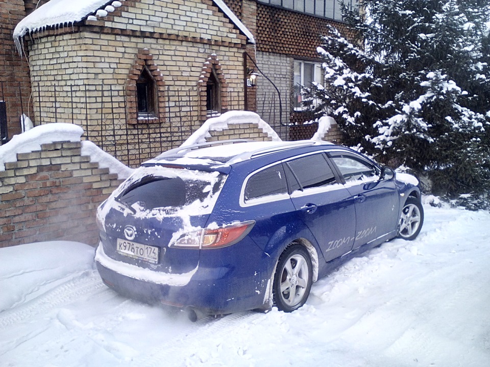 Зимняя заниженний — Mazda 6 (2G) GH, 1,8 л, 2008 года | фотография | DRIVE2
