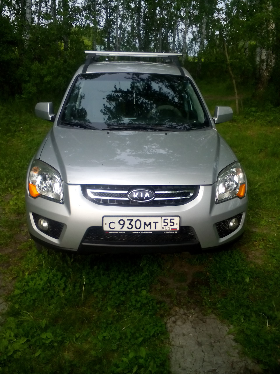 Поперечины — KIA Sportage (2G), 2 л, 2010 года | аксессуары | DRIVE2