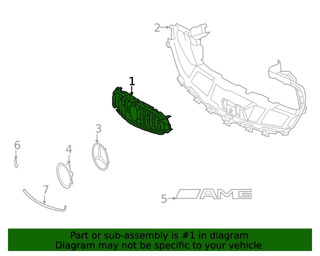 A2138886700 Решетка радиатора Mercedes | Запчасти на DRIVE2