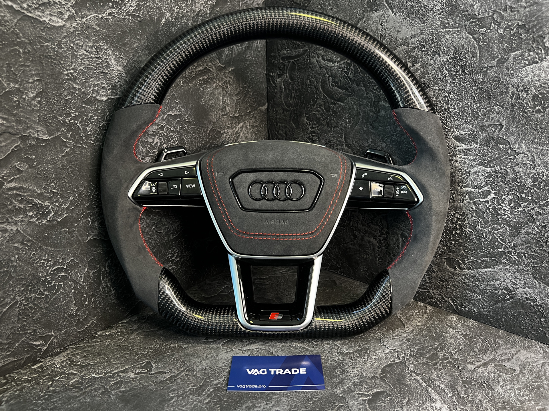 Руль Audi A6 алькантара + карбон — VAG TRADE на DRIVE2
