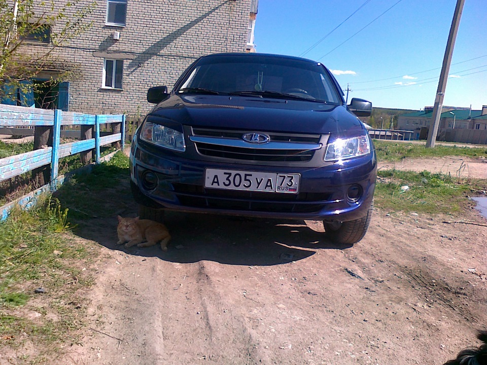 реснички — Lada Гранта (1G), 1,6 л, 2012 года | тюнинг | DRIVE2