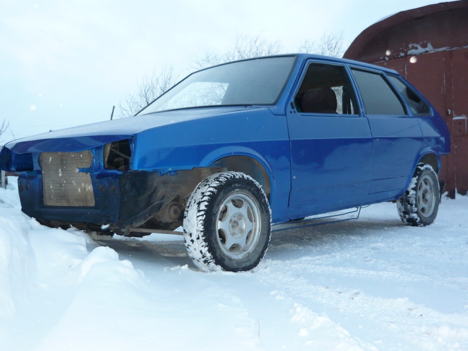 Покрасил в WR Blue mica 02C — Lada 21093, 1,5 л, 1998 года | кузовной ...