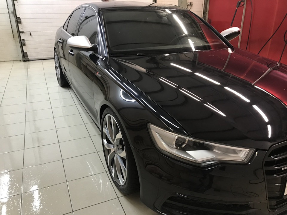 Тонировка. — Audi A6 (C7), 3 л, 2011 года | мойка | DRIVE2