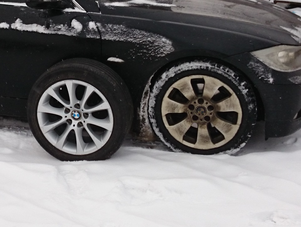 зима, липучка, долой ранфлет — BMW 3 series (E90), 2,5 л, 2005 года ...