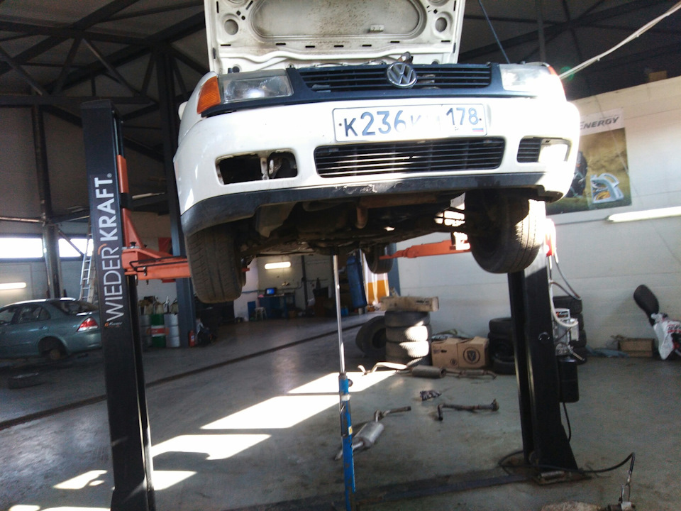 Глушитель — Volkswagen Polo Hatchback Mk3, 1997 года | визит на сервис ...