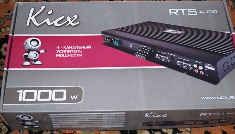 Усилитель Kicx RTS 4.100 — Lada 2114, 1,5 л, 2004 года | электроника | DRIVE2