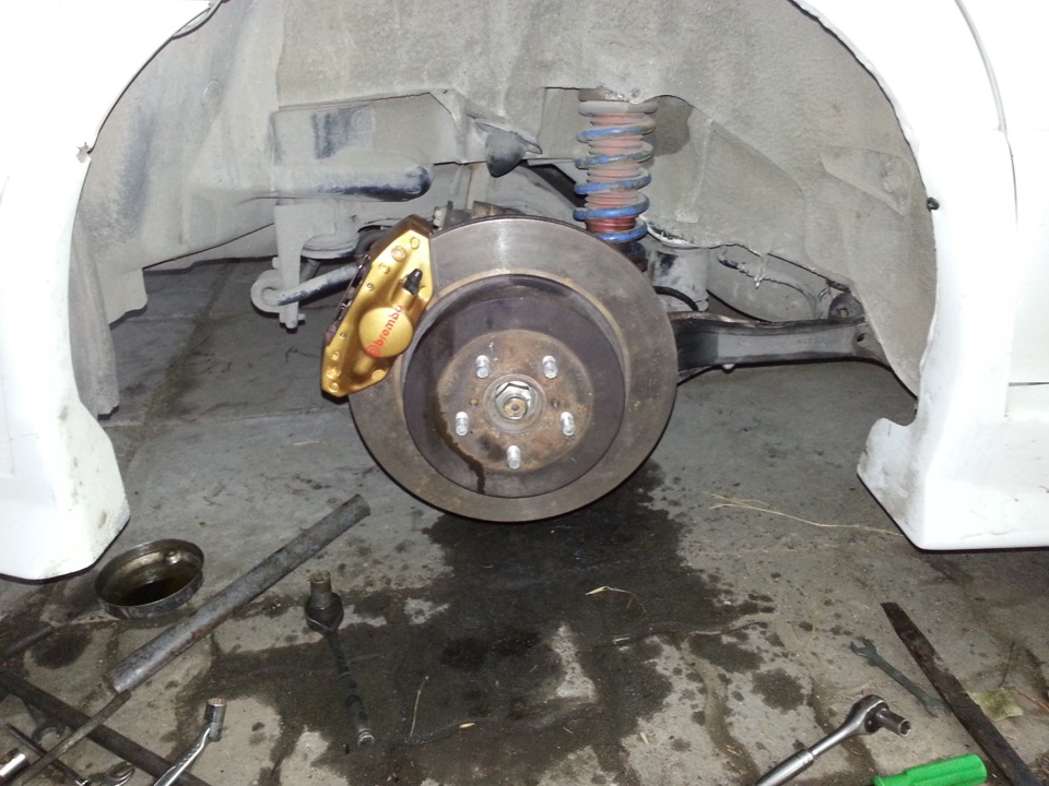 Brembo от Gdb на Be5 стадия №2 — Subaru B4 Be 2 5 л 1999 года