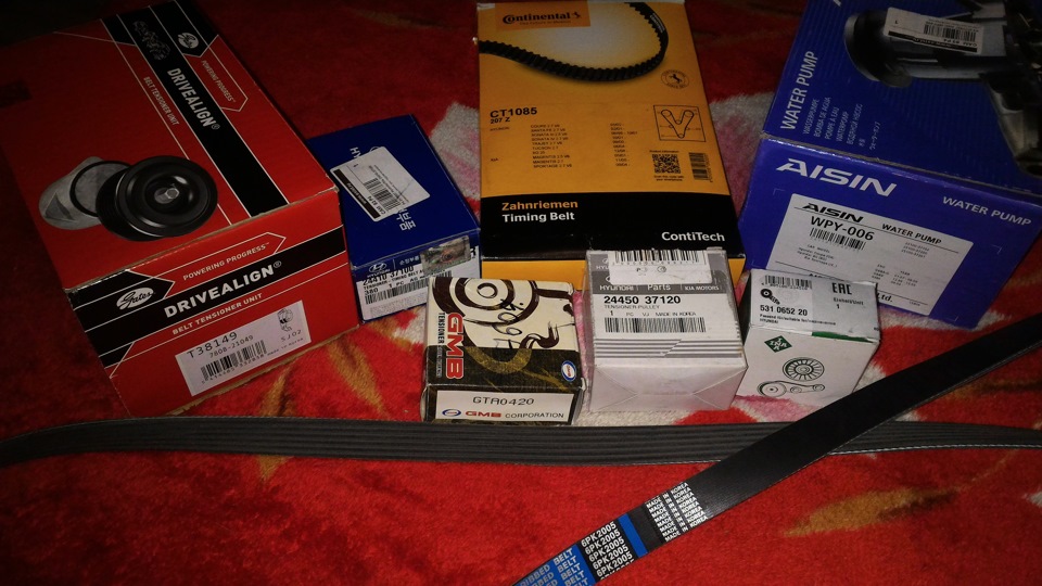 Замена ремней и немного о подшипниках. — Hyundai Santa Fe (1G), 2,7 л ...