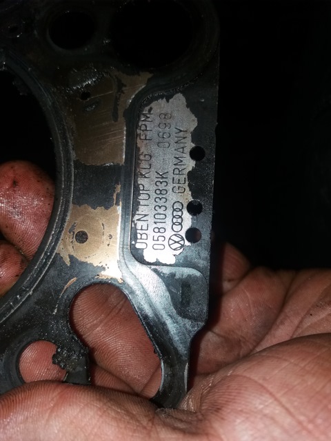 058103383K Прокладка, головка цилиндра VAG | Запчасти на DRIVE2