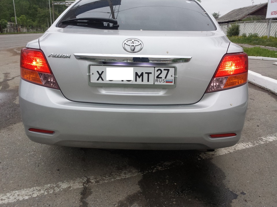 Rear camera — Toyota Allion (T260), 1,5 л, 2008 года | видео | DRIVE2