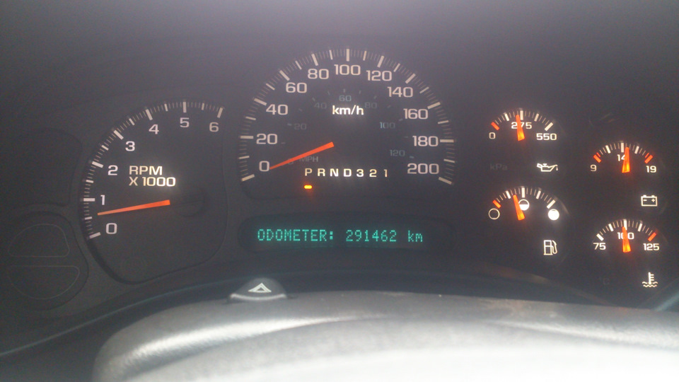 Новая приборная панель — cluster — Chevrolet Tahoe (GMT800), 5,3 л ...