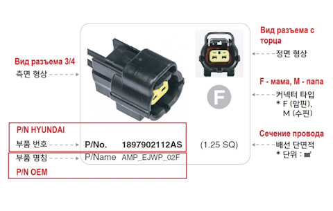 1897902112AS Контактный элемент проводки KIA HYUNDAI | Запчасти на DRIVE2